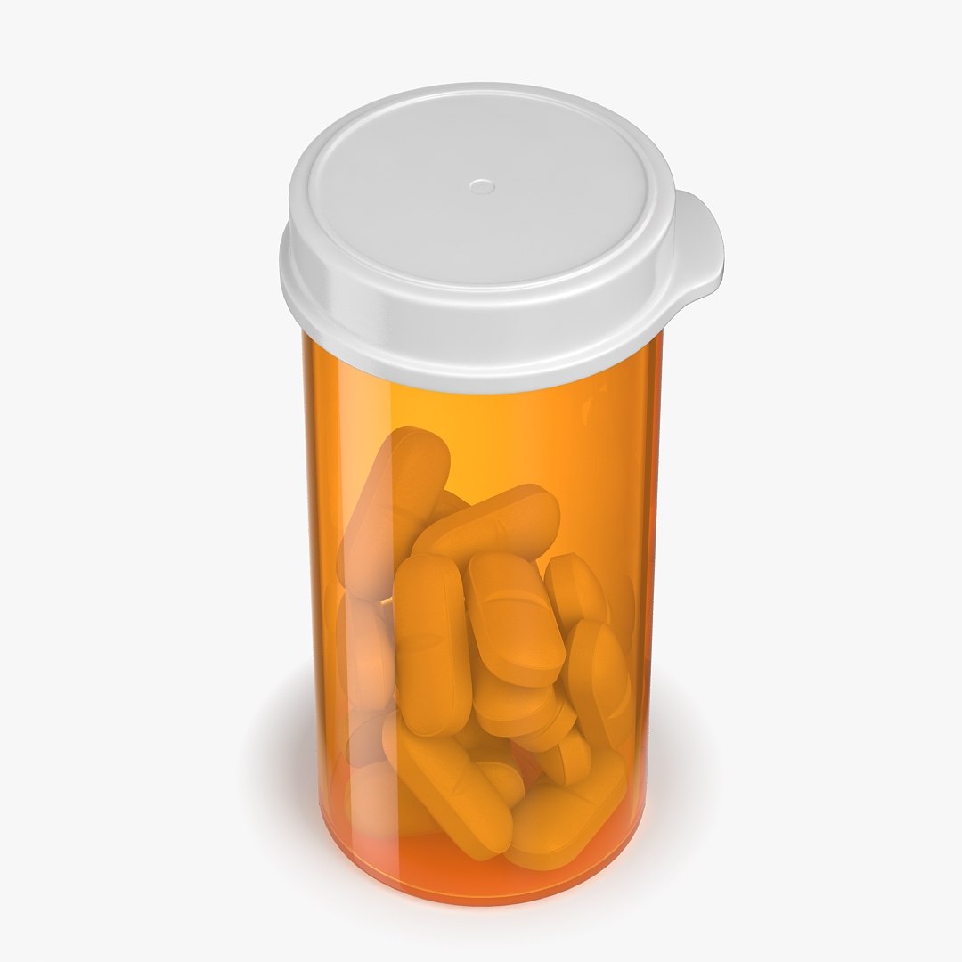 3D prescription pill bottle - TurboSquid 1411693