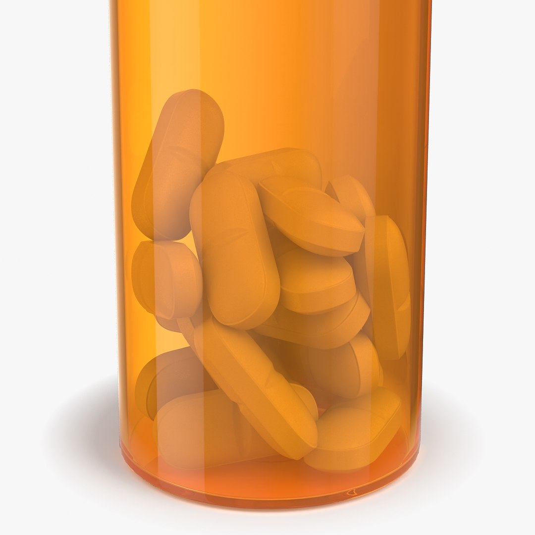 3D prescription pill bottle - TurboSquid 1411693