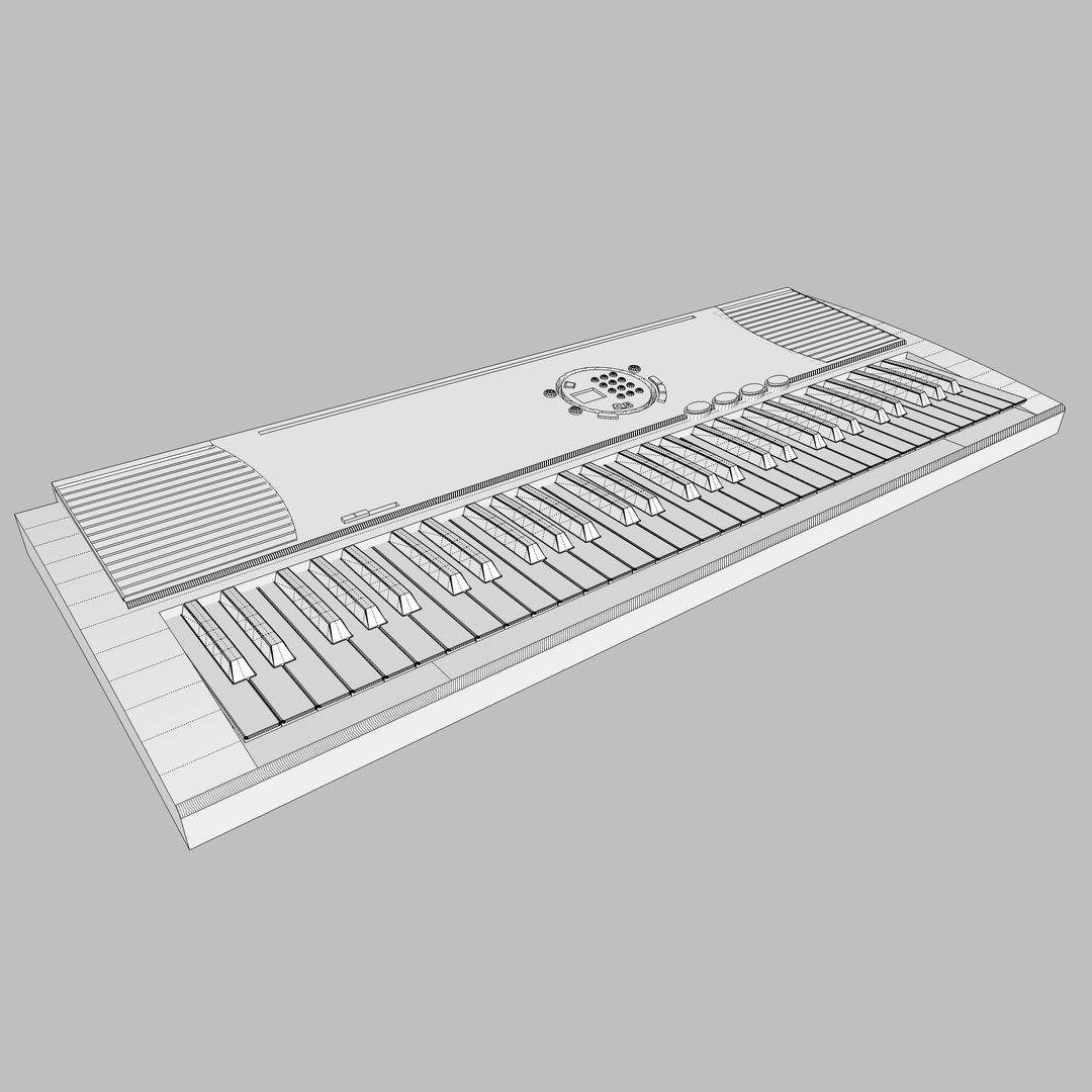 3d Model Of Yamaha Psr 180