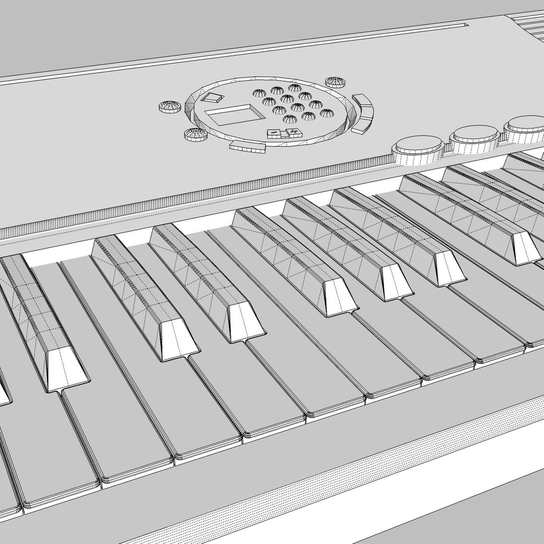 3d Model Of Yamaha Psr 180