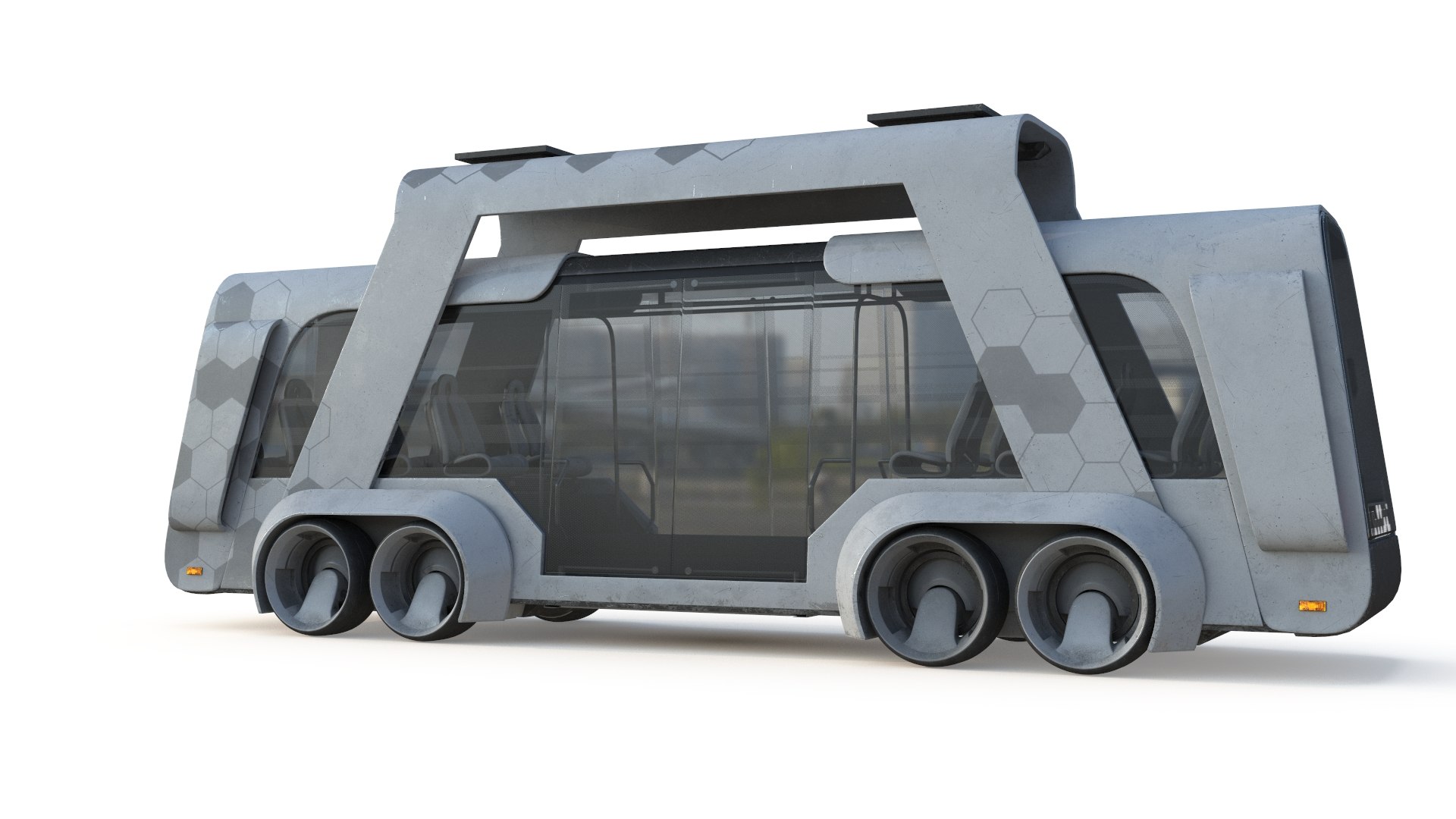 3D Model Futuristic Electric Bus Concept - TurboSquid 2346822