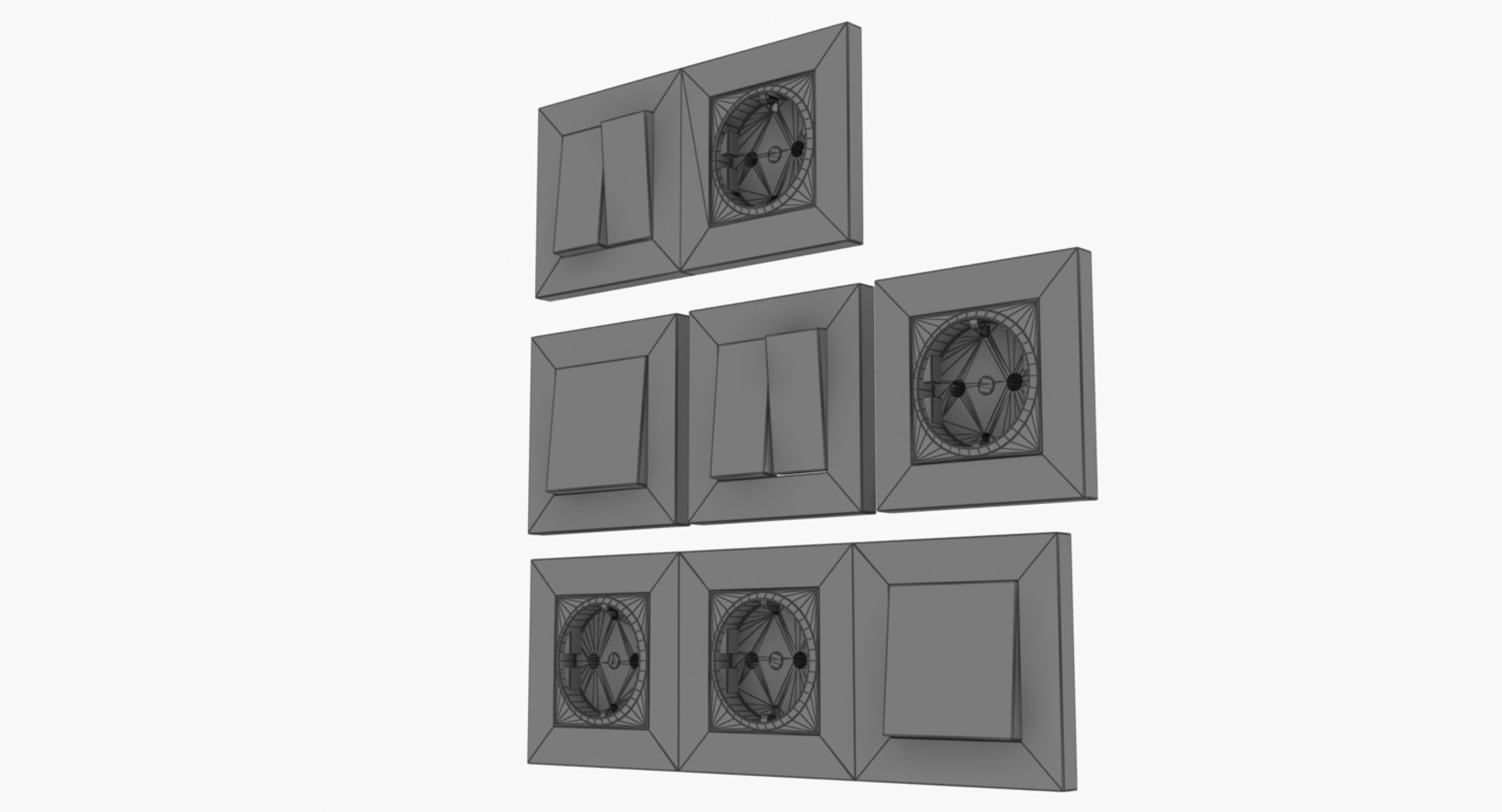 3D Socket Switch Model - TurboSquid 1328616