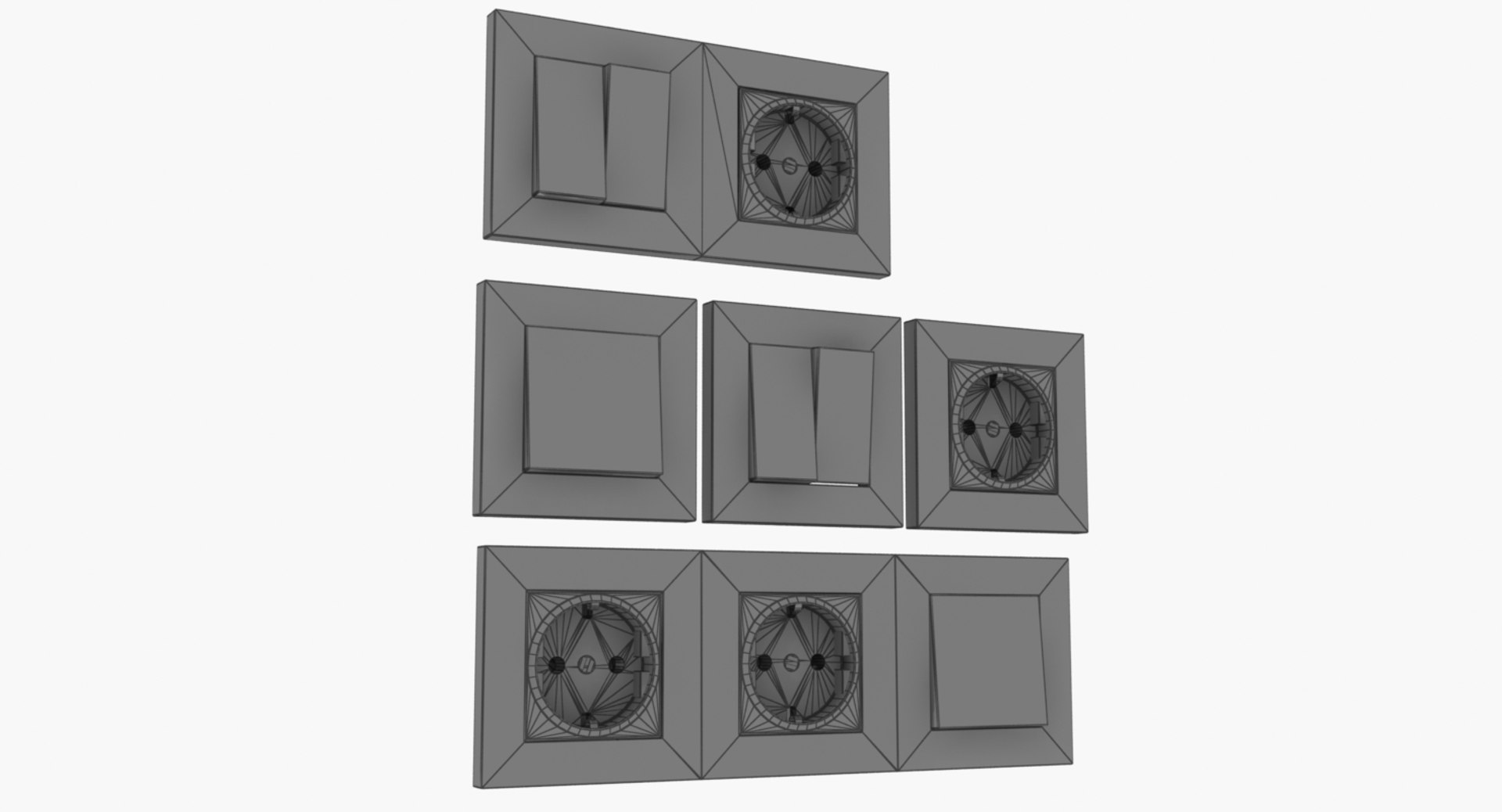 3D Socket Switch Model - TurboSquid 1328616