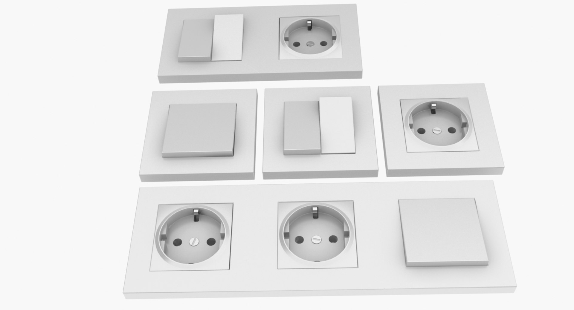 3D Socket Switch Model - TurboSquid 1328616