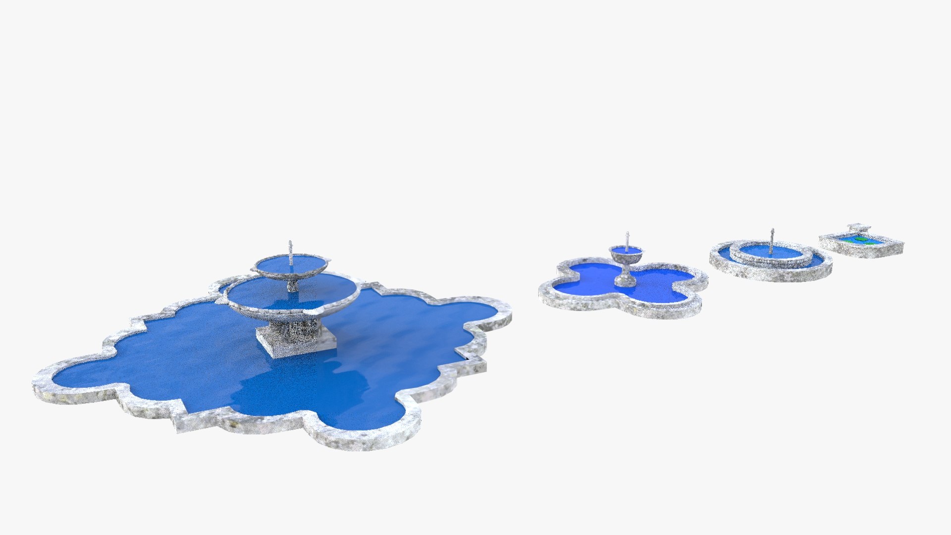 Garden Pool 3D Model - TurboSquid 1900187