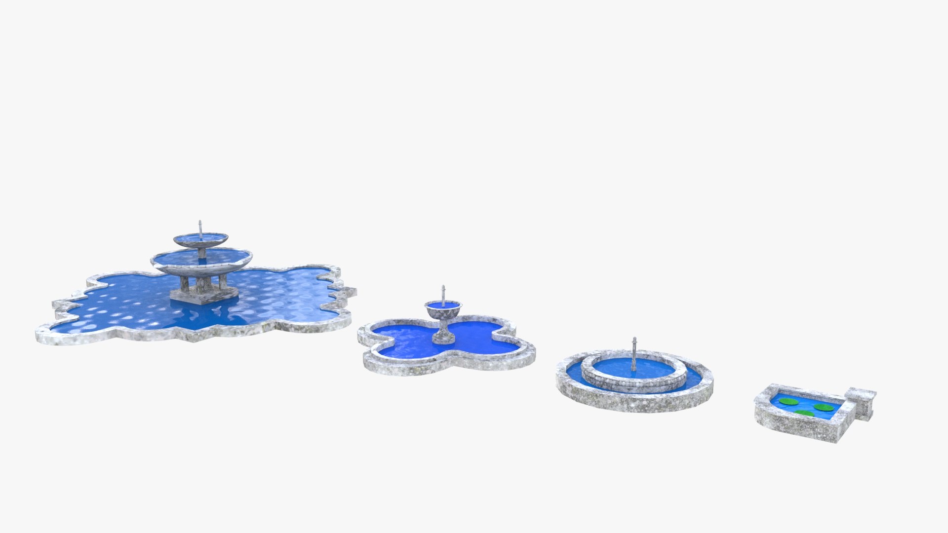 Garden Pool 3D Model - TurboSquid 1900187
