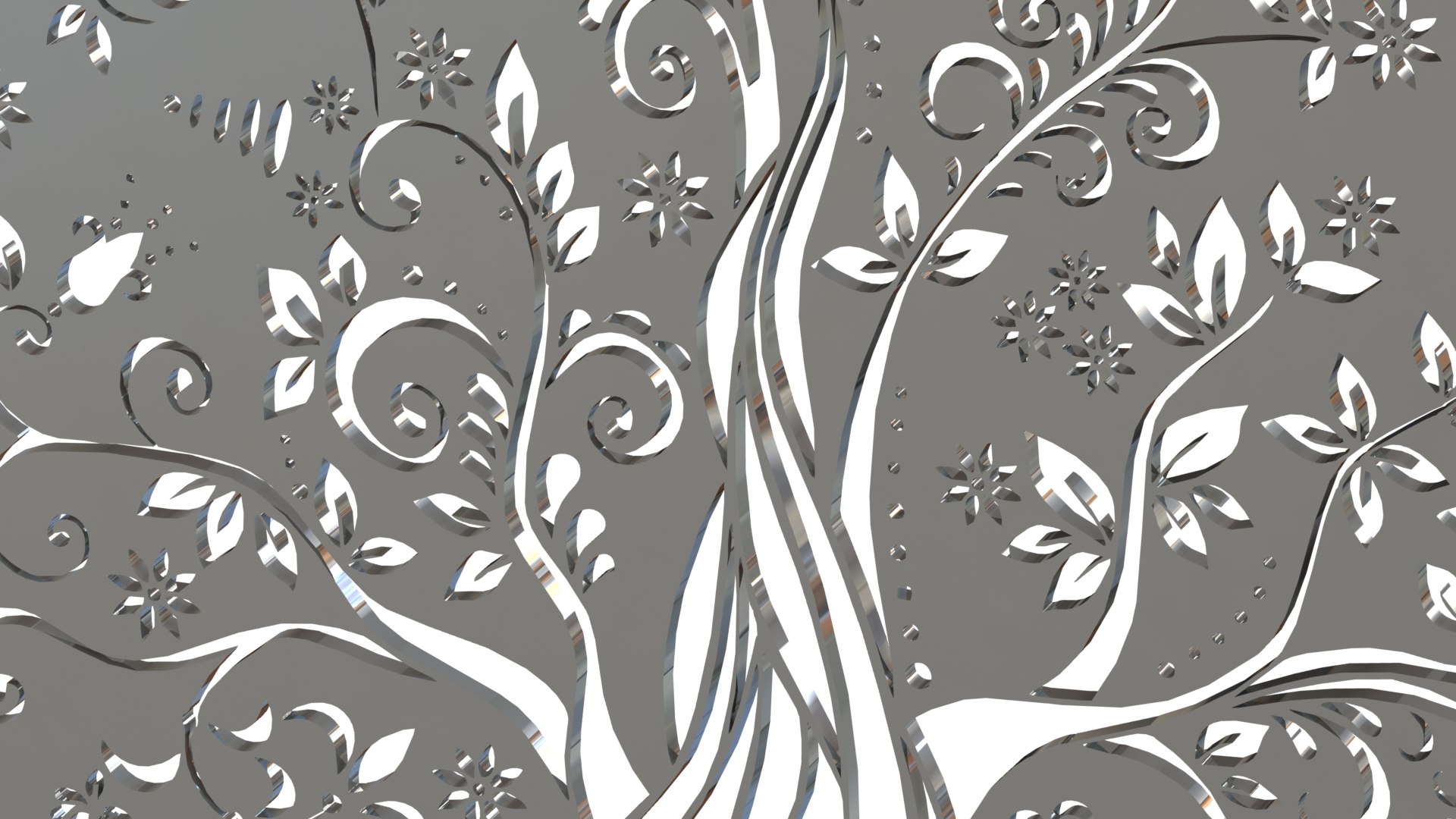 3d Model Wall Picture Metal