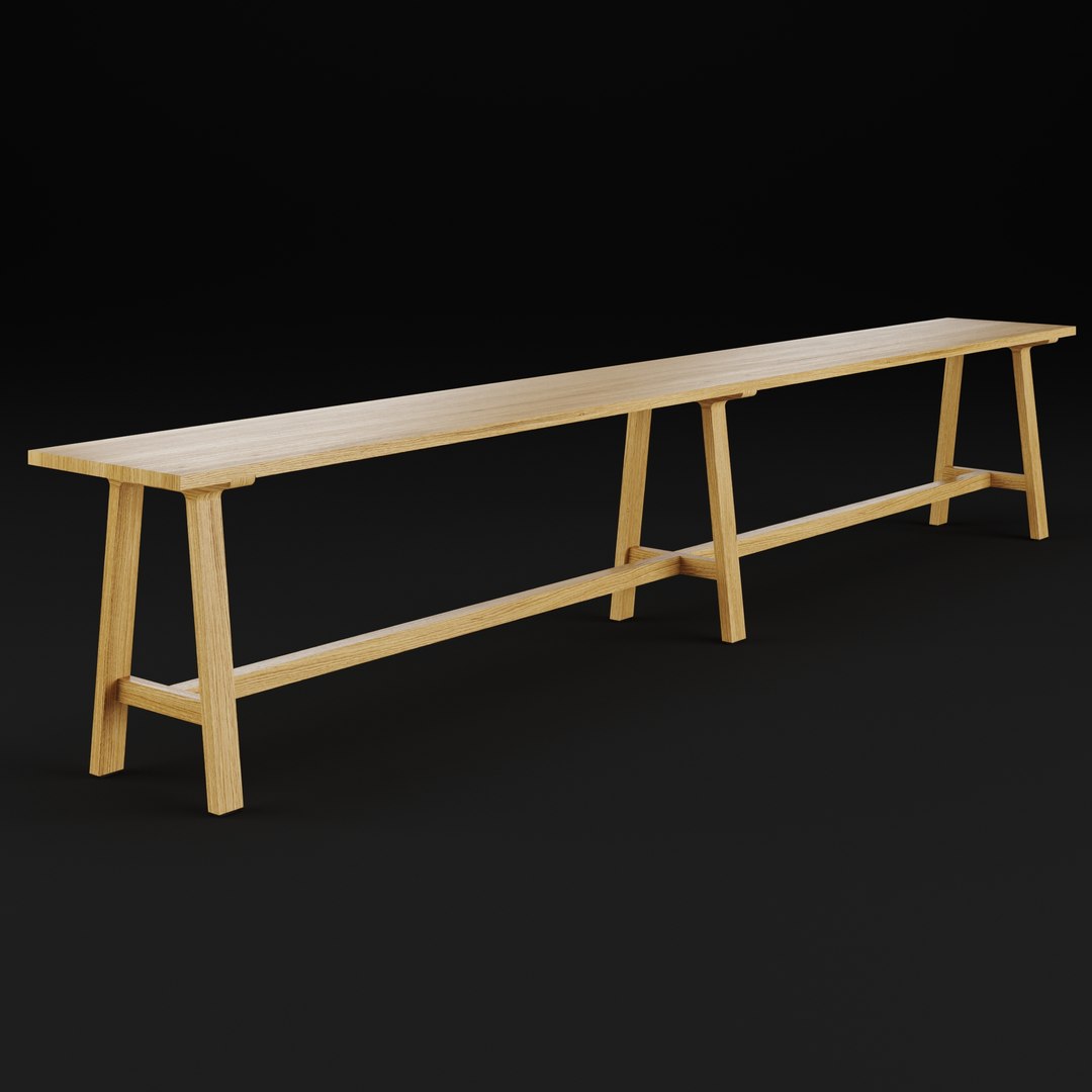 Alma Bench 3D - TurboSquid 1631687