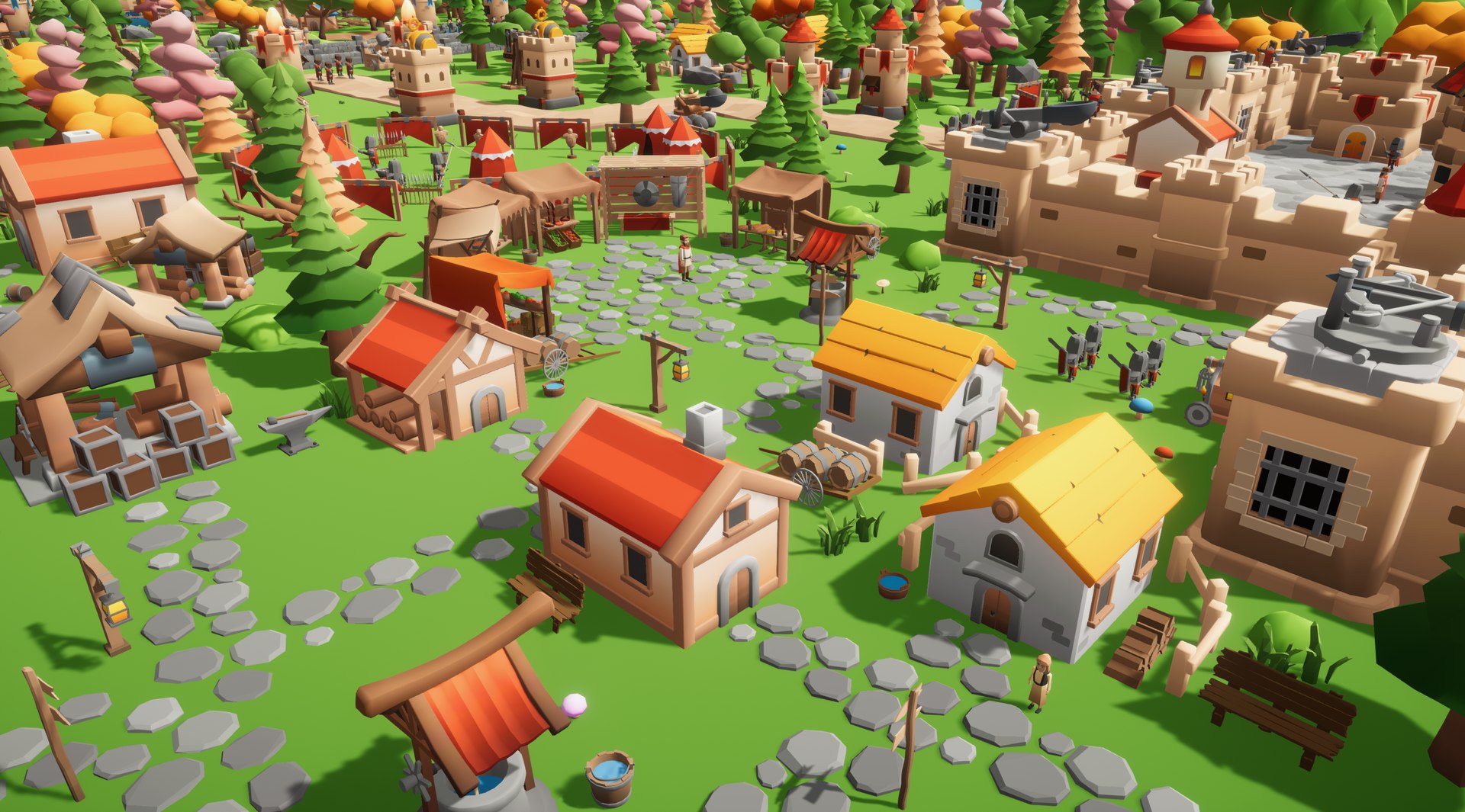Low Poly Fantasy Kingdom 3D model - TurboSquid 2168837