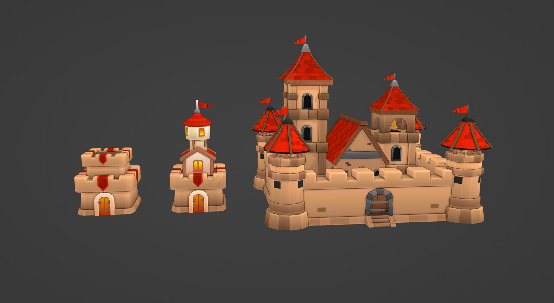 Low Poly Fantasy Kingdom 3D model - TurboSquid 2168837