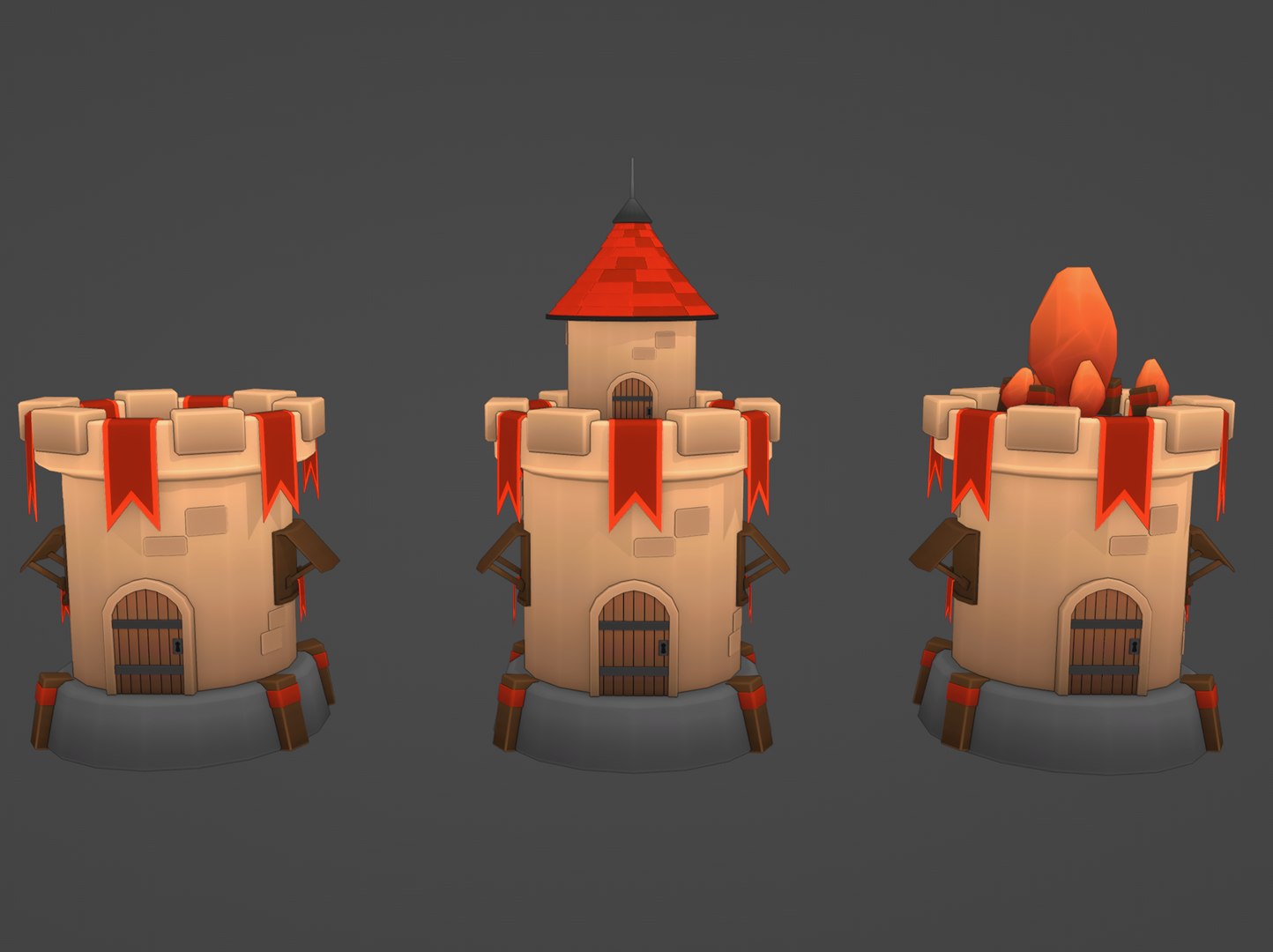Low Poly Fantasy Kingdom 3D model - TurboSquid 2168837
