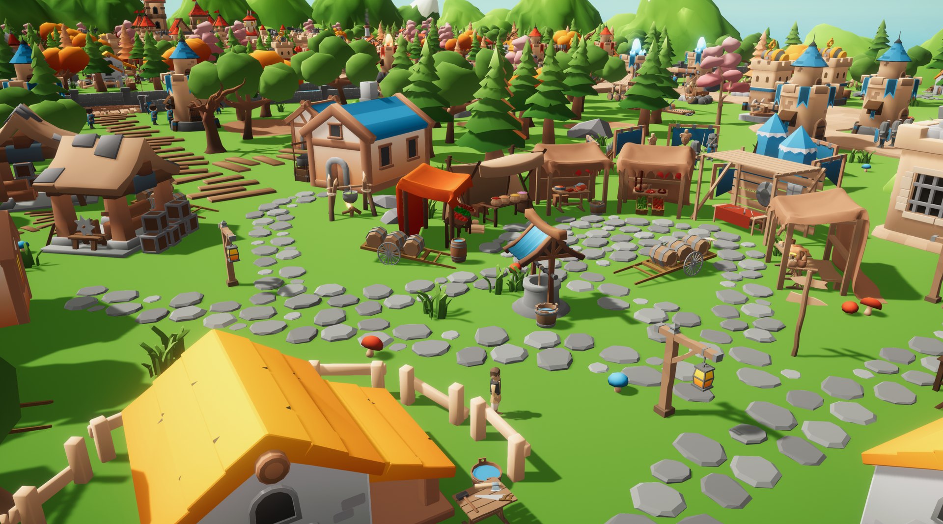 Low Poly Fantasy Kingdom 3D model - TurboSquid 2168837