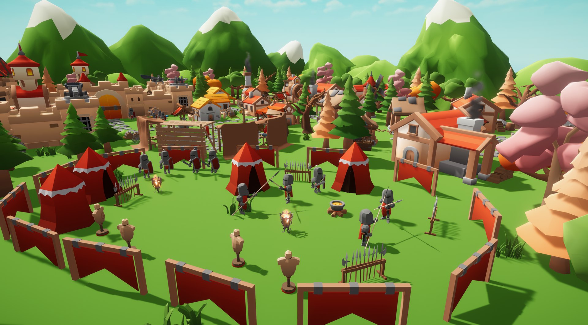 Low Poly Fantasy Kingdom 3D model - TurboSquid 2168837