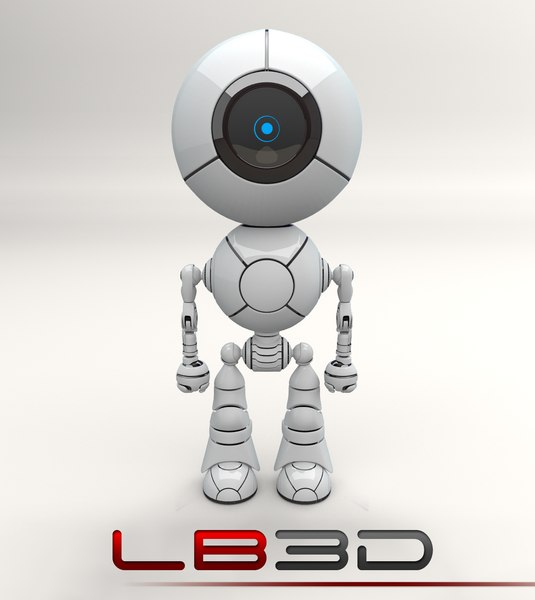 3d blueberry bot legacy series model