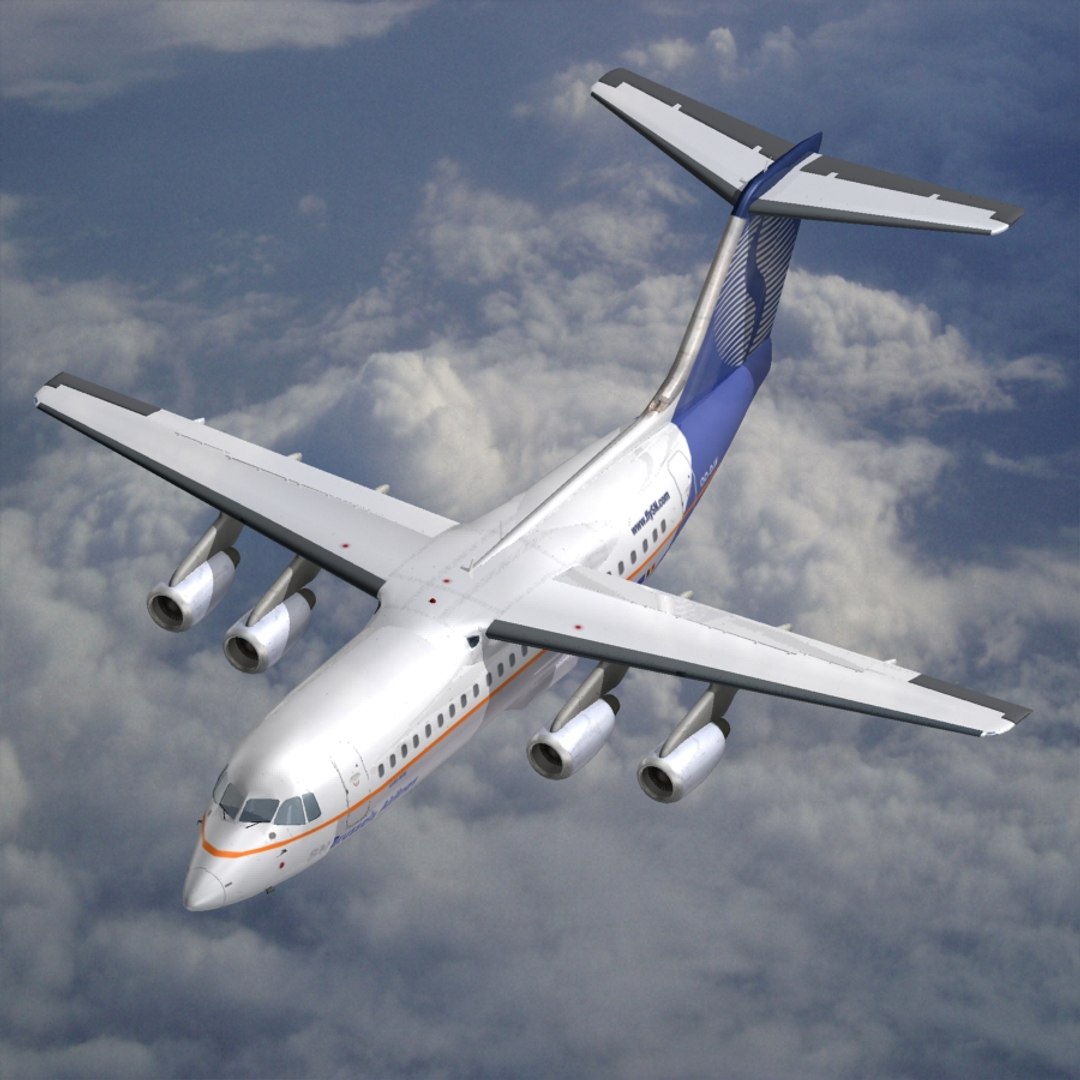 Bae 146 Avro Rj 3d Model