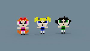 3D Powerpuff-Girls Models | TurboSquid
