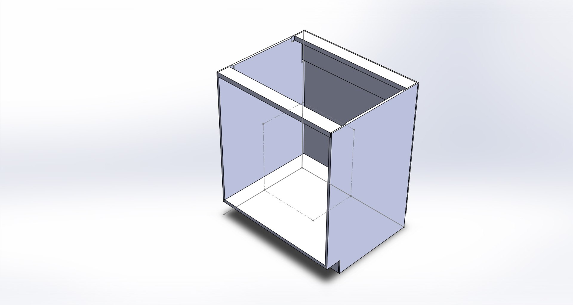 3D Model Parametric Kitchen Cabinet Solidworks - TurboSquid 1525199