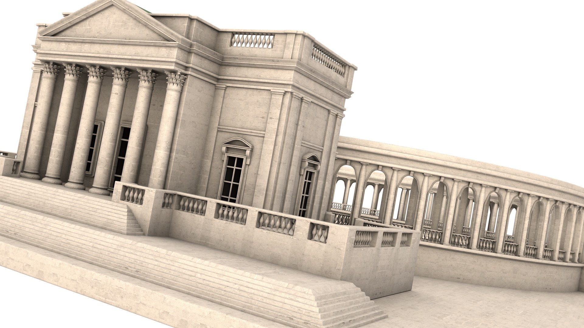 3D Arlington National Cemetery Memorial Amphitheater - TurboSquid 2167885