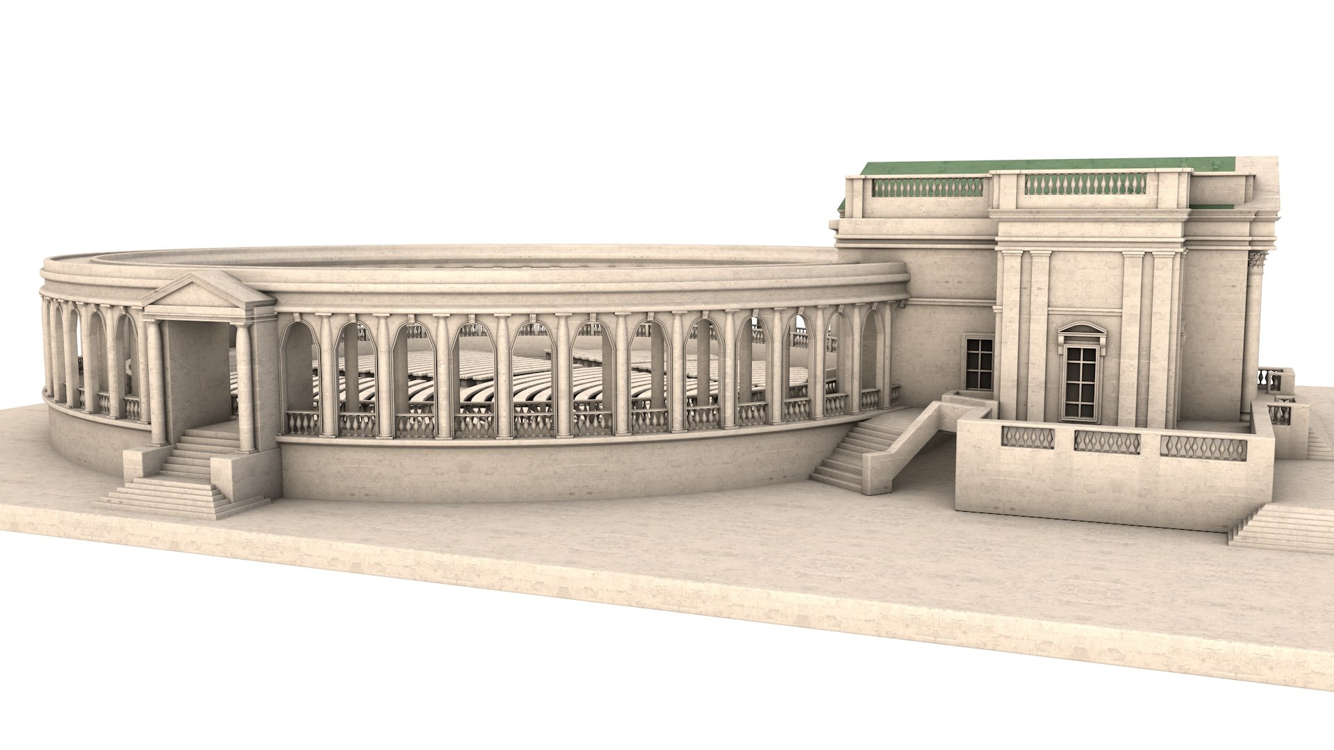 3D Arlington National Cemetery Memorial Amphitheater - TurboSquid 2167885