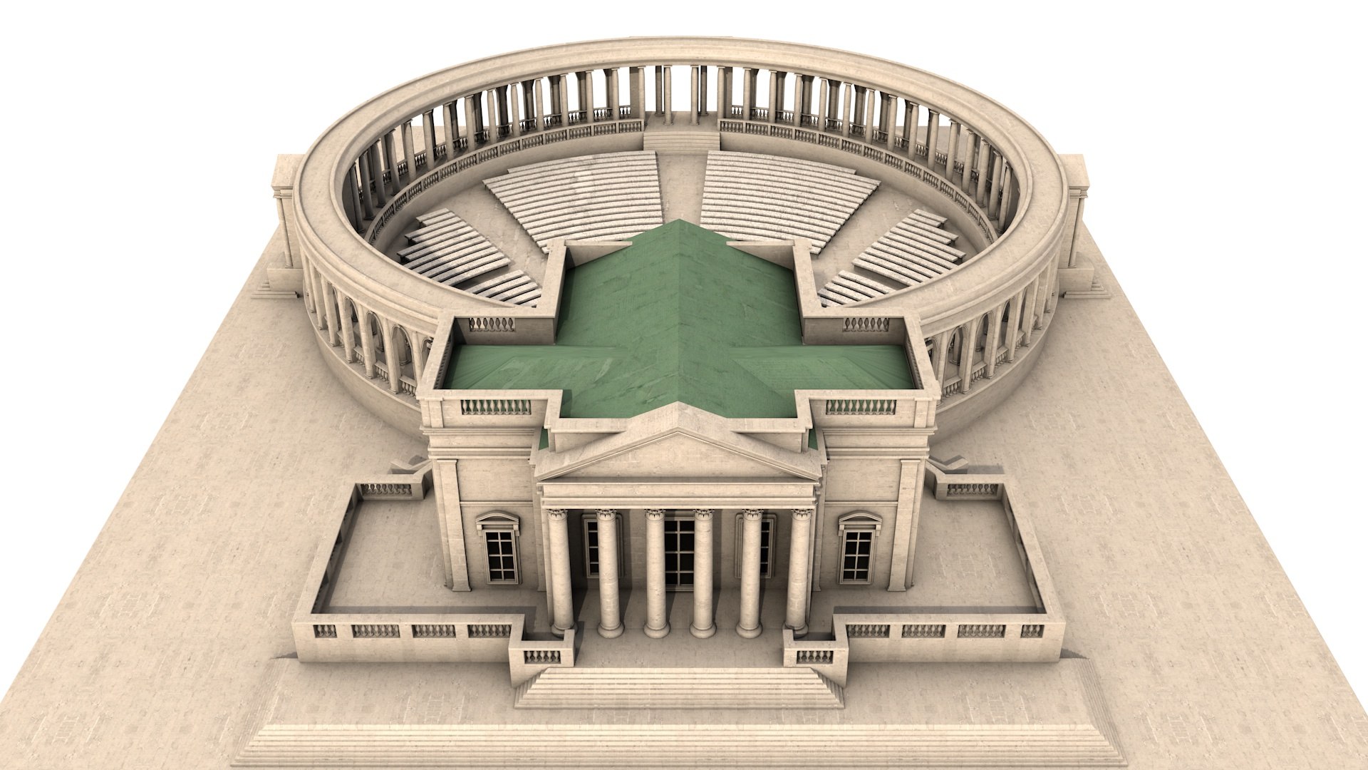 3D Arlington National Cemetery Memorial Amphitheater - TurboSquid 2167885