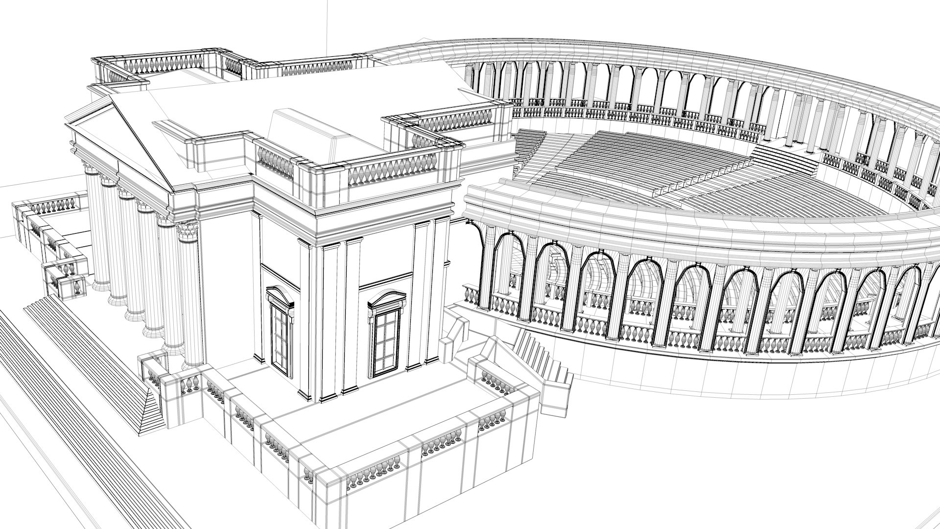 3D Arlington National Cemetery Memorial Amphitheater - TurboSquid 2167885