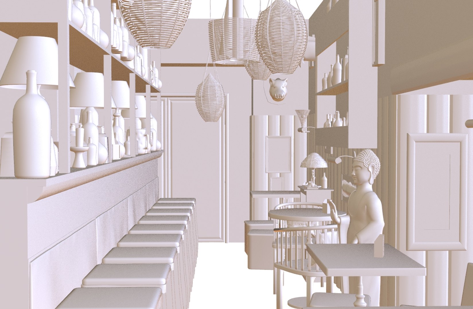 3D Pub Complete Model - TurboSquid 1501658