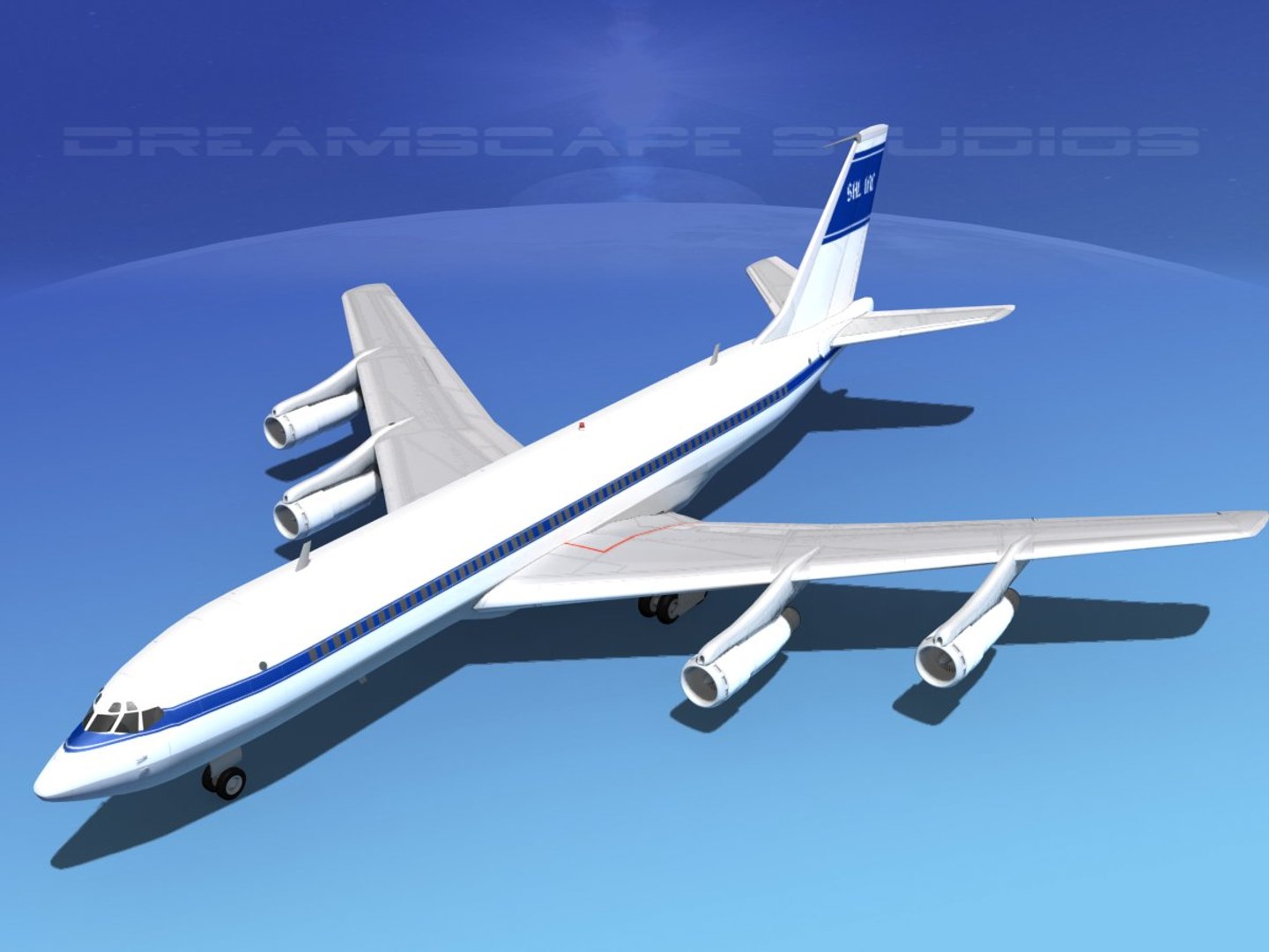 3d 707-320 Airlines Boeing 707