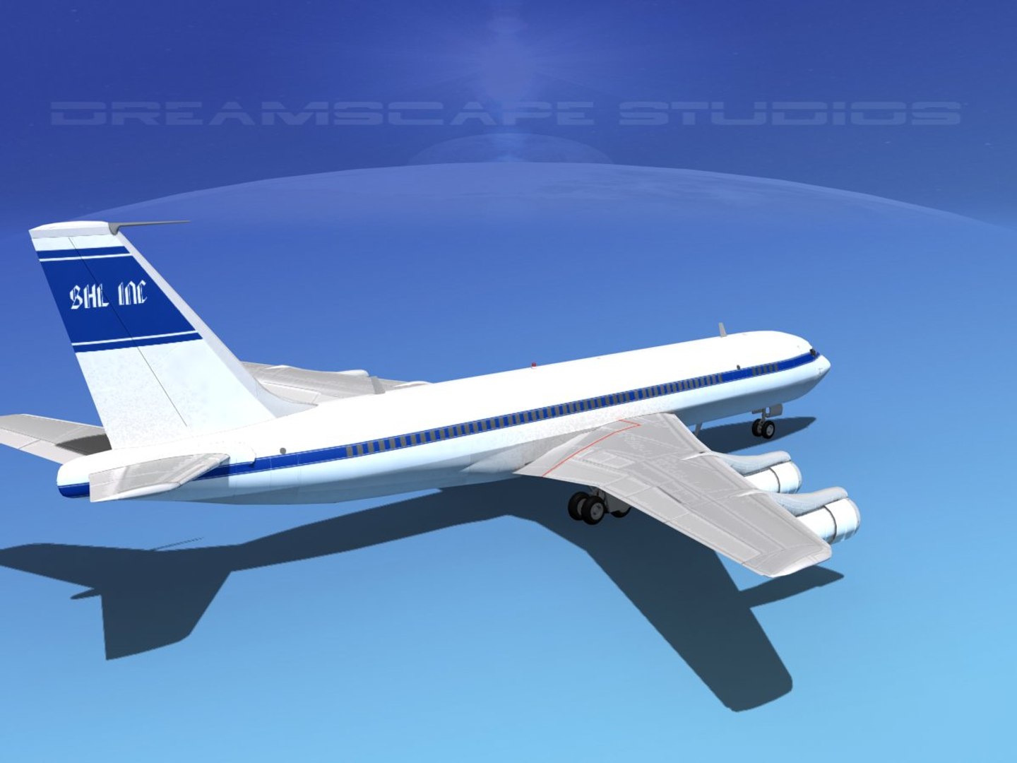 3d 707-320 Airlines Boeing 707