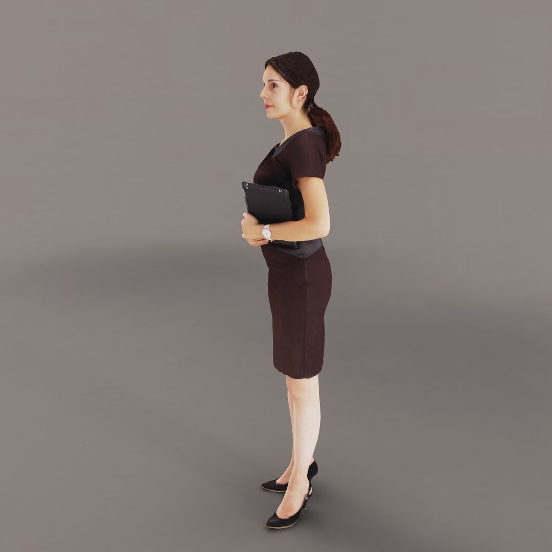 Woman Businesswoman Business 3d Model