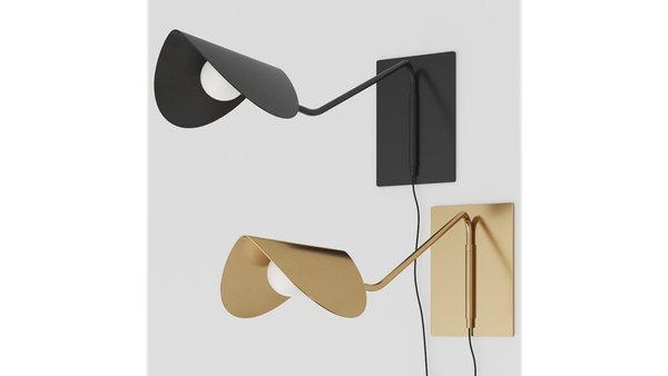 modelo 3d Aplique PLUME 158-159 de Oluce - TurboSquid 2116759