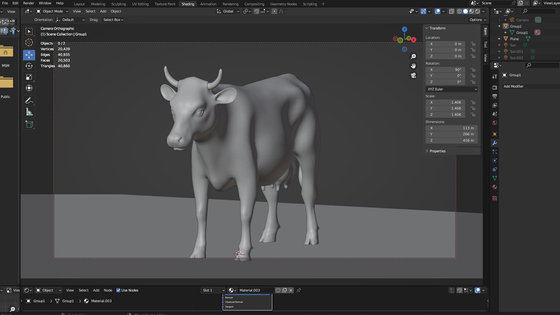 Cow 3D Model 3D Model - TurboSquid 2236608