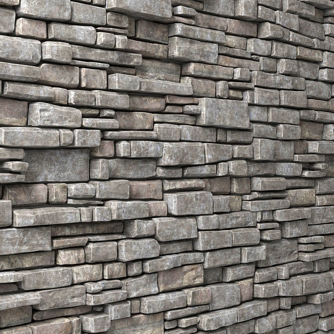 3D Stone Wall Model - TurboSquid 1477357