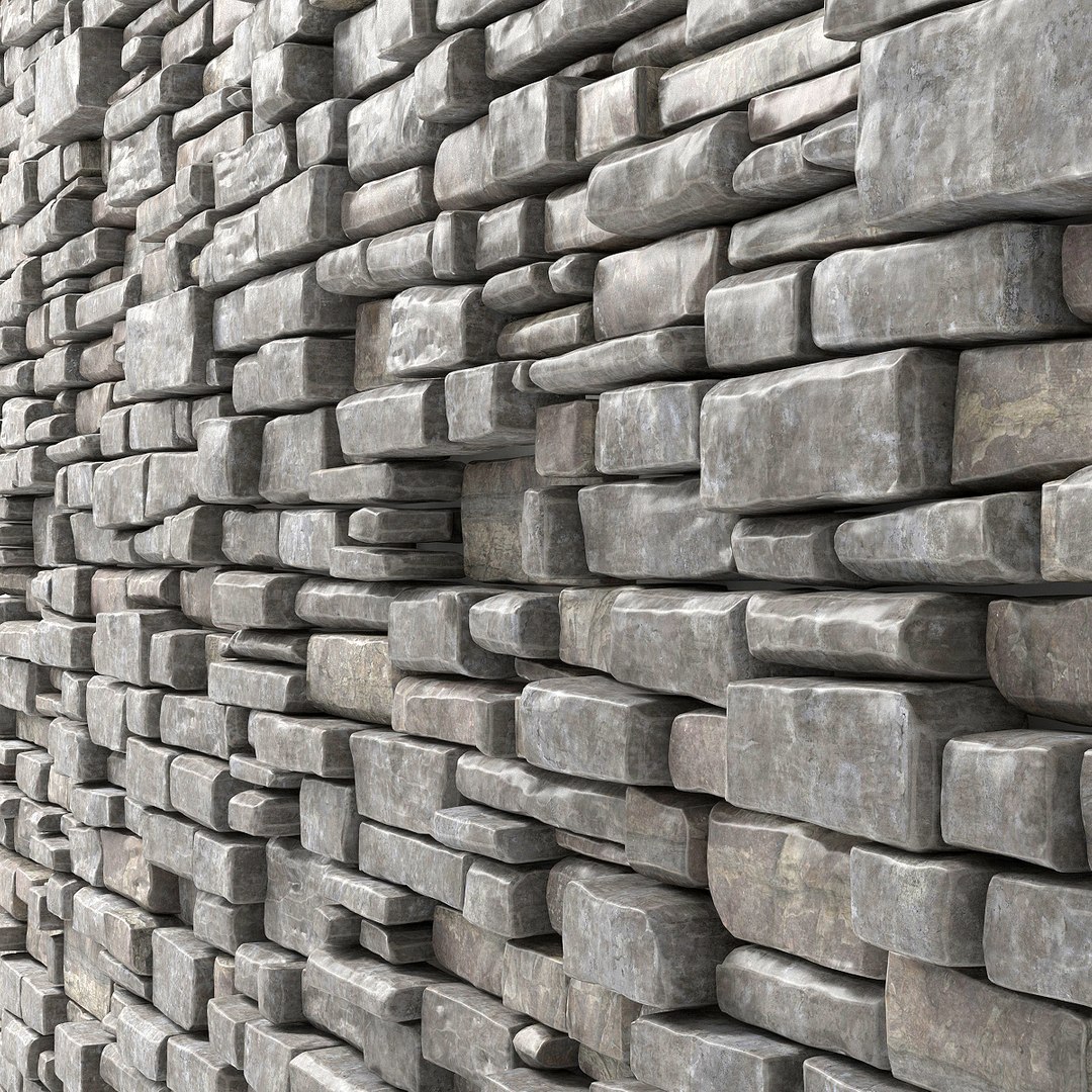 3D Stone Wall Model - TurboSquid 1477357
