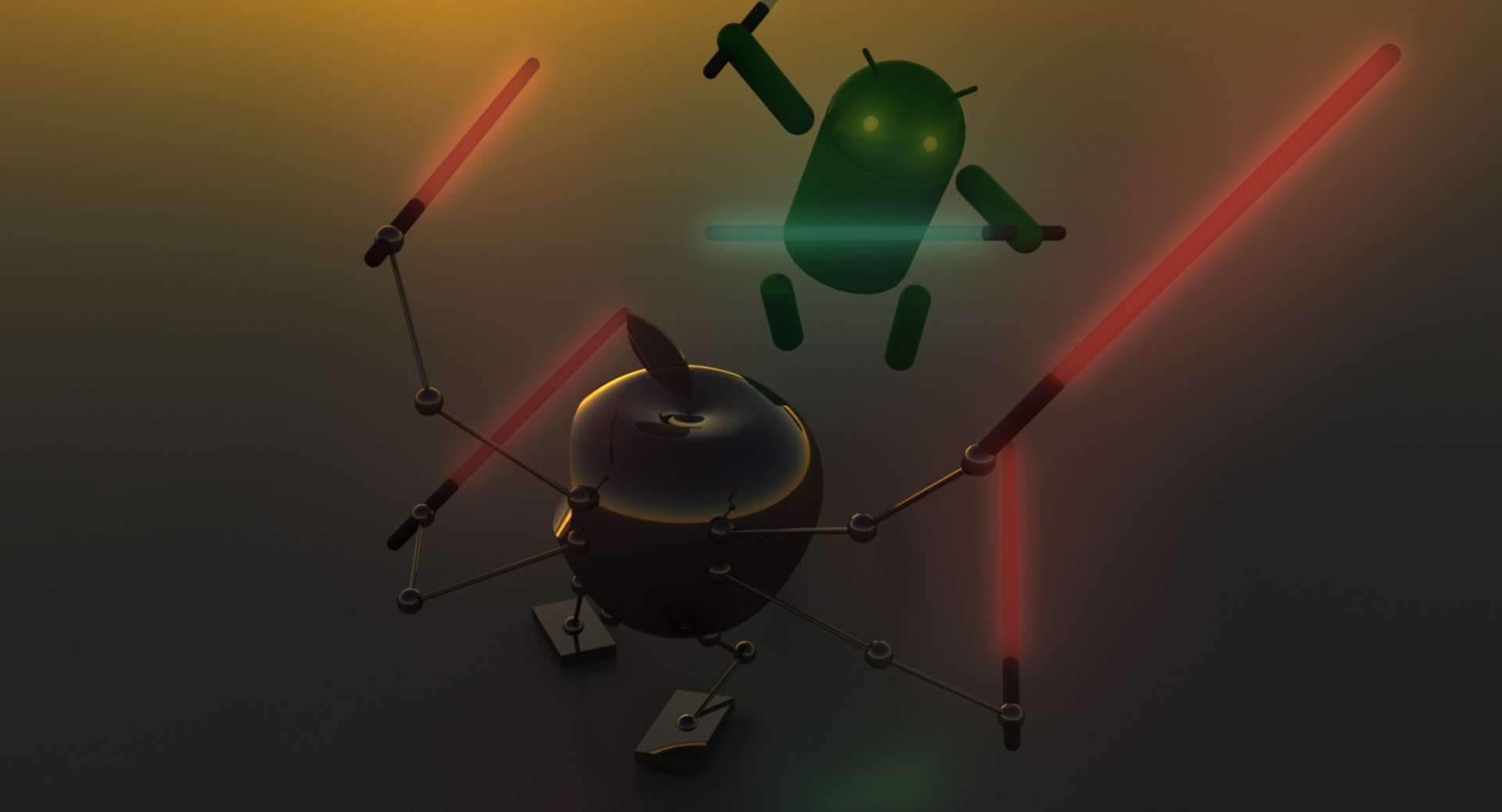 Android robot apple 3D - TurboSquid 1388206
