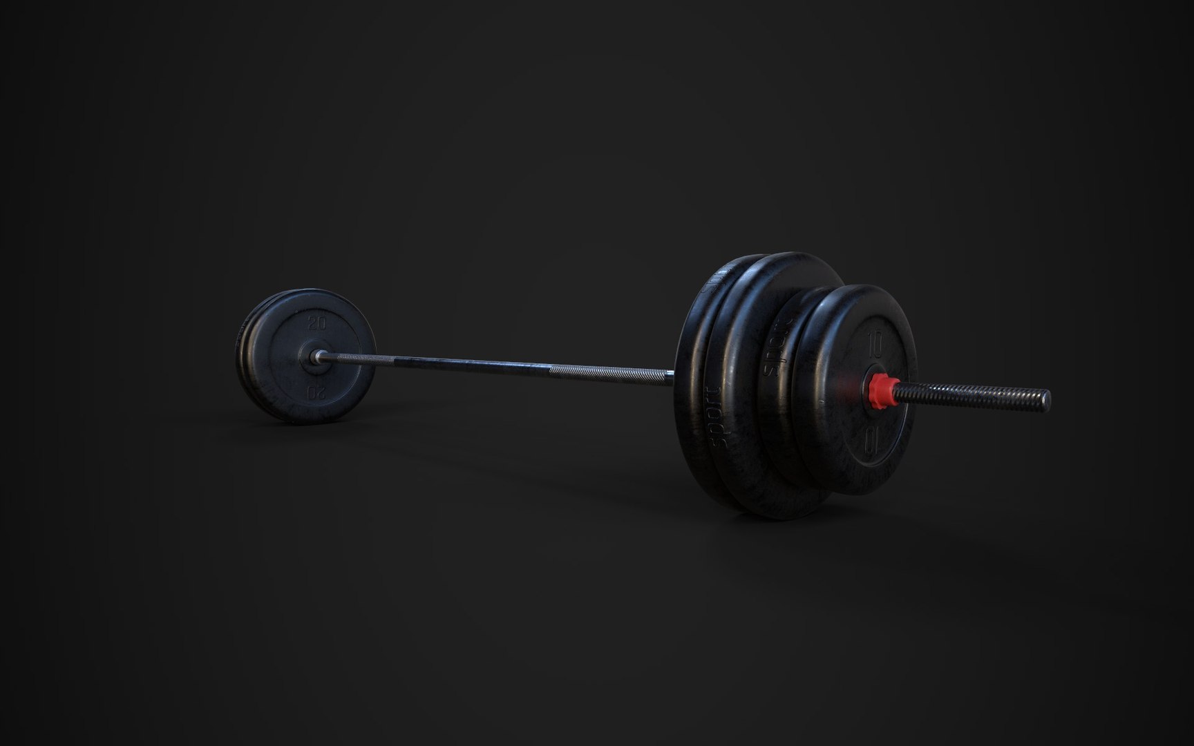 3D Barbell Model - TurboSquid 1943134