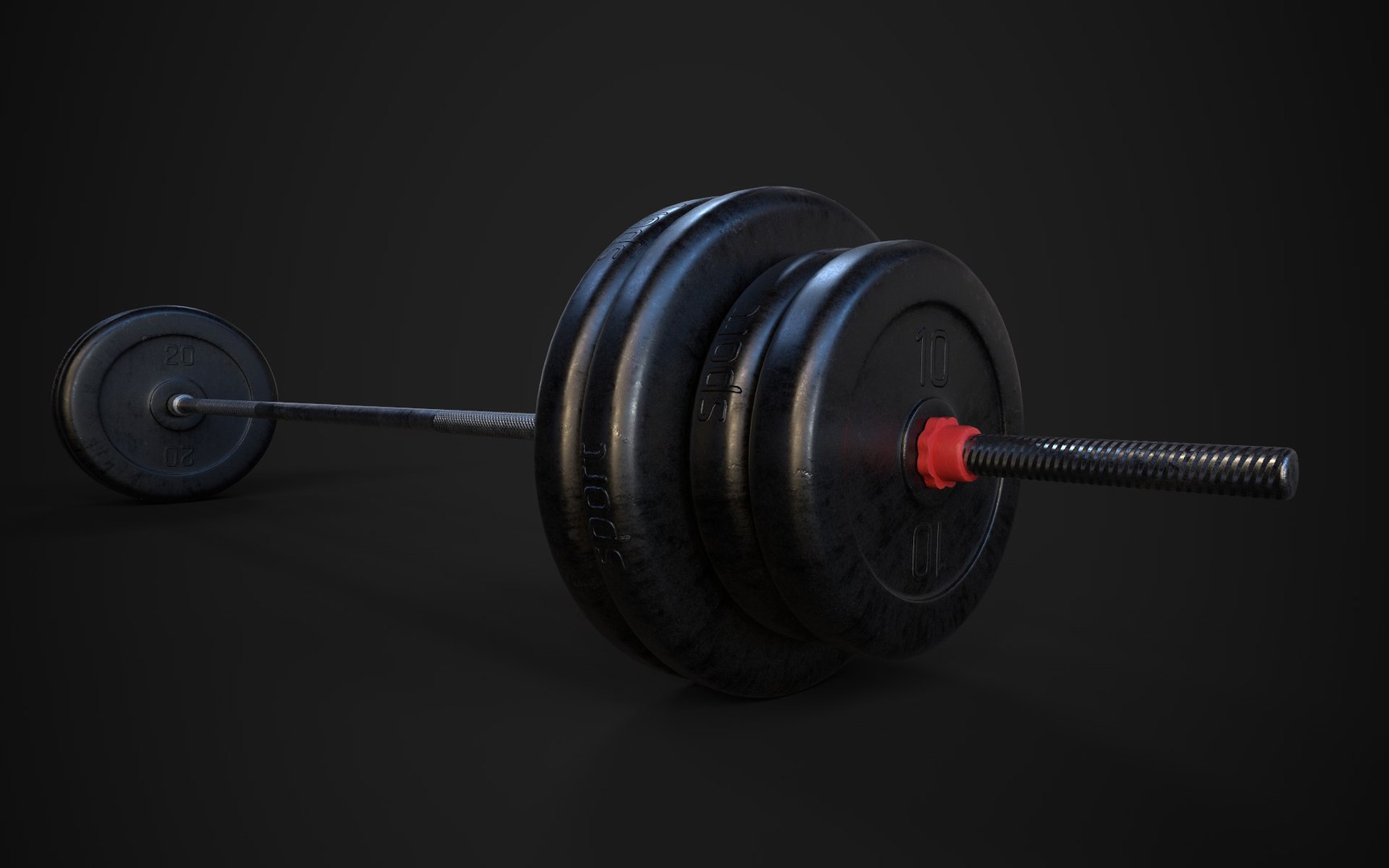 3D Barbell Model - TurboSquid 1943134
