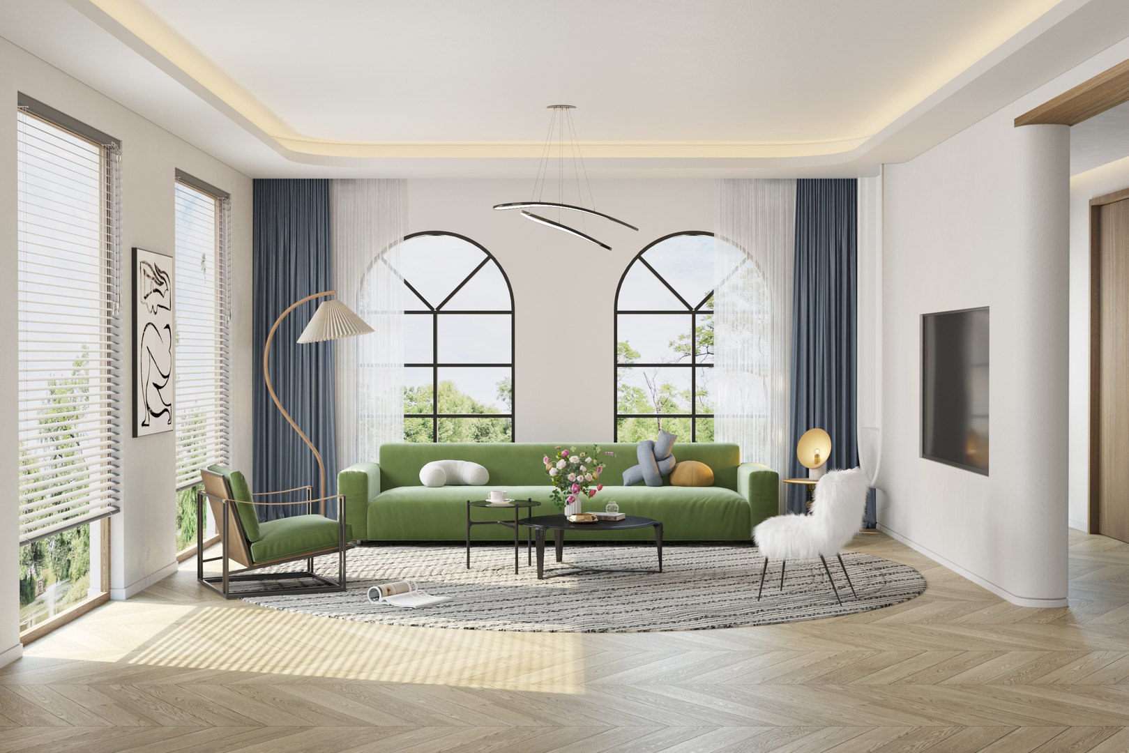 3D Modern residential indoor 3 d model model - TurboSquid 2043044