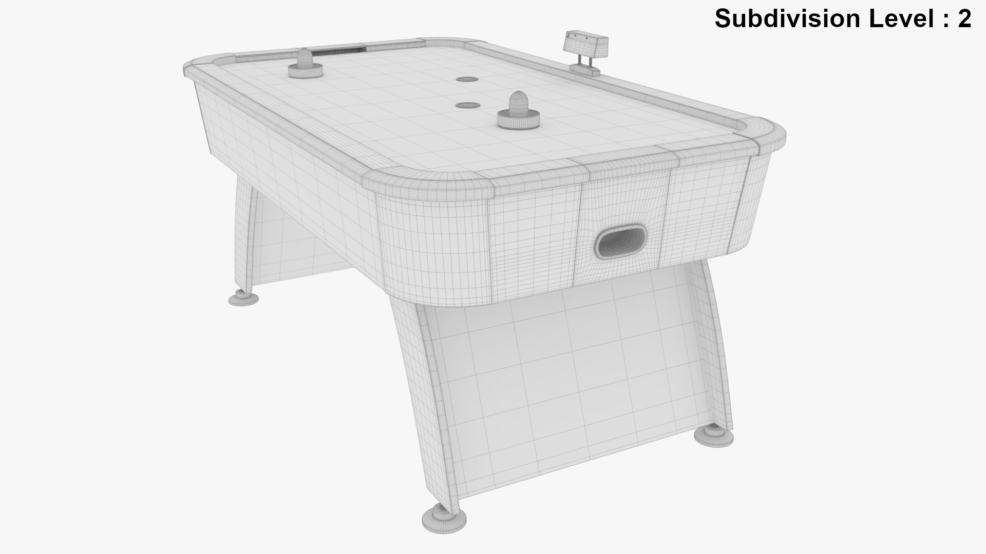 Air Hockey Table 3D Model - TurboSquid 1731612