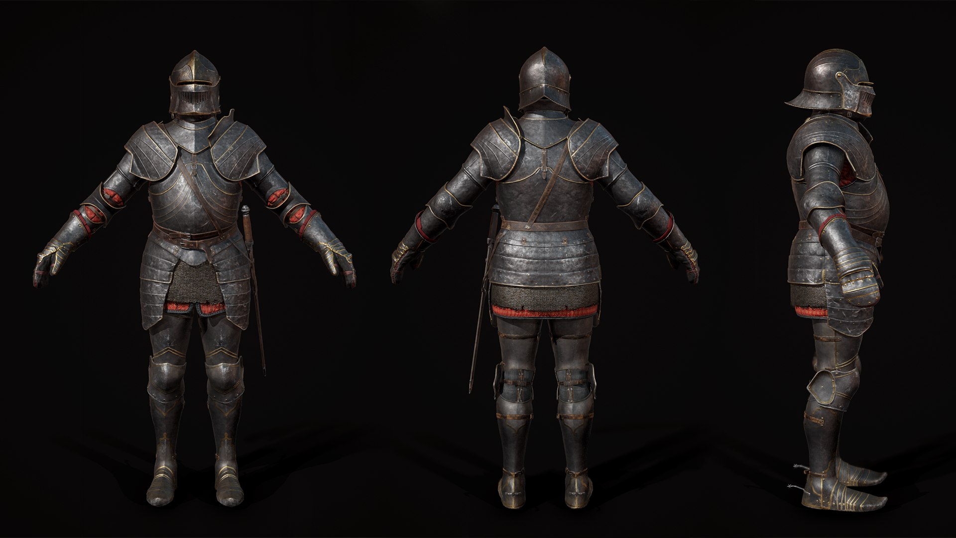 Medieval Knights - Modular 3D Model - TurboSquid 2063743