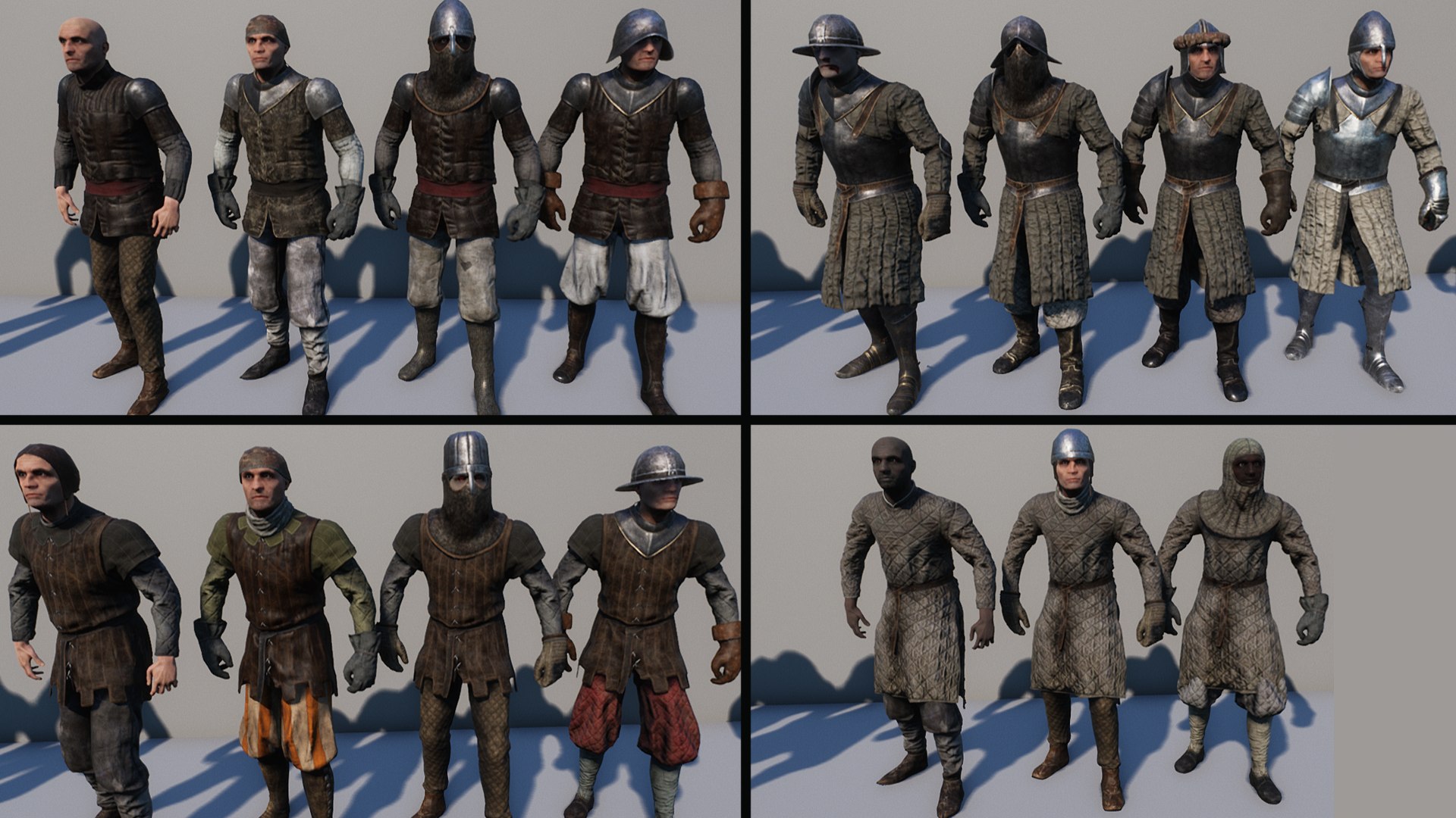 Medieval Knights - Modular 3D model - TurboSquid 2063743