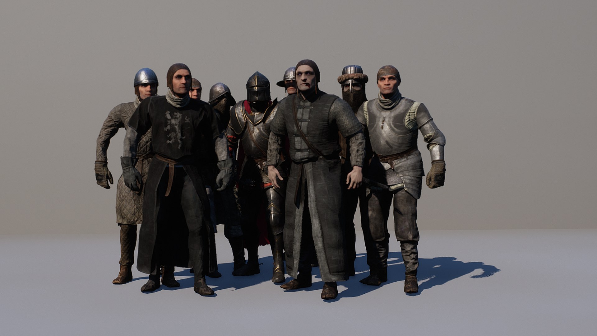 Medieval Knights - Modular 3D Model - TurboSquid 2063743