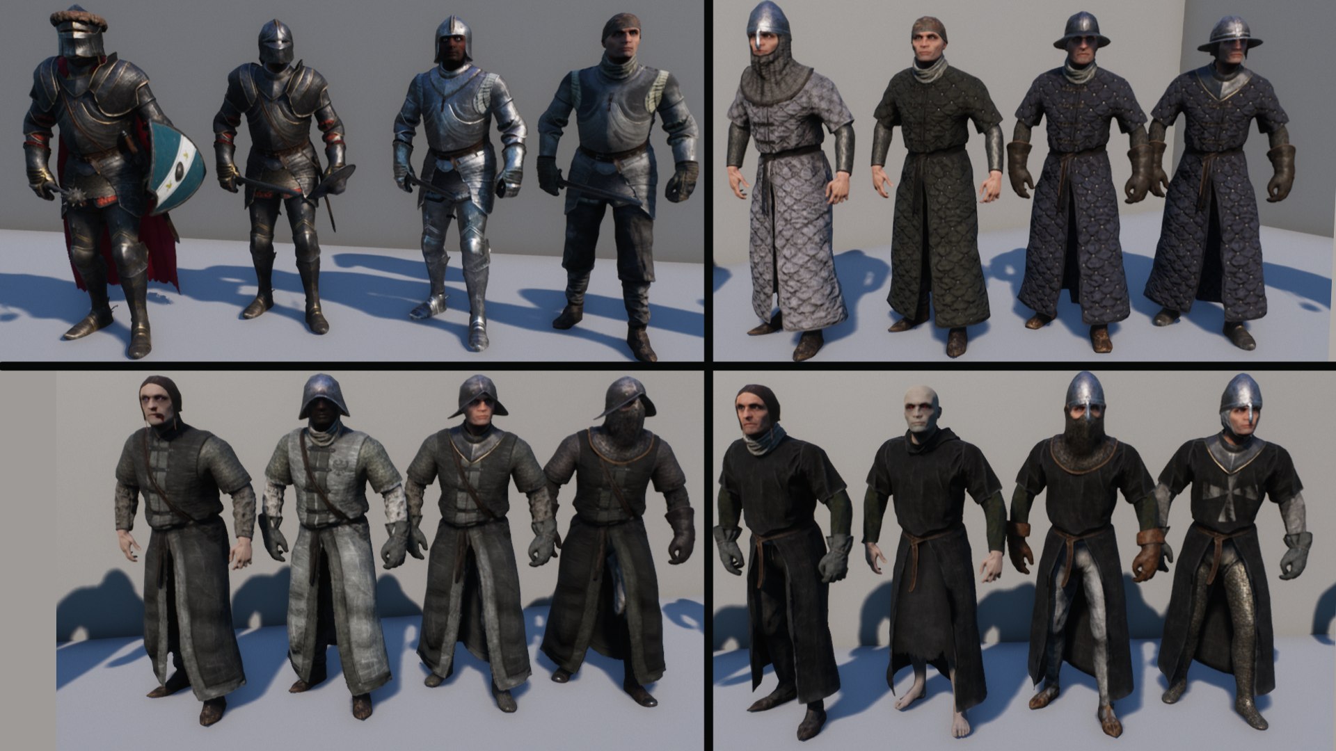 Medieval Knights - Modular 3D model - TurboSquid 2063743