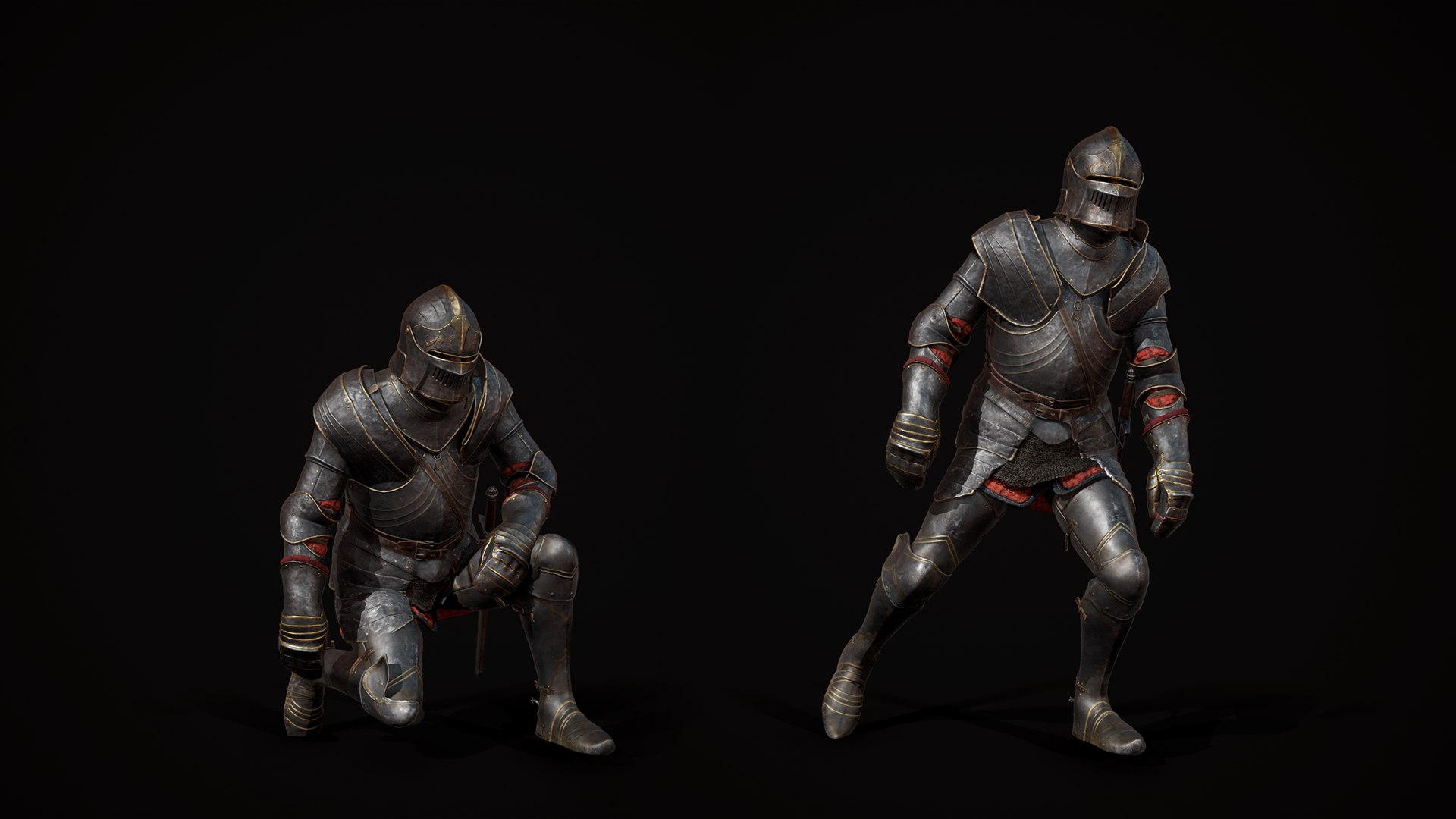 Medieval Knights - Modular 3D Model - TurboSquid 2063743