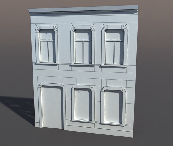building exterior modeled 3d model