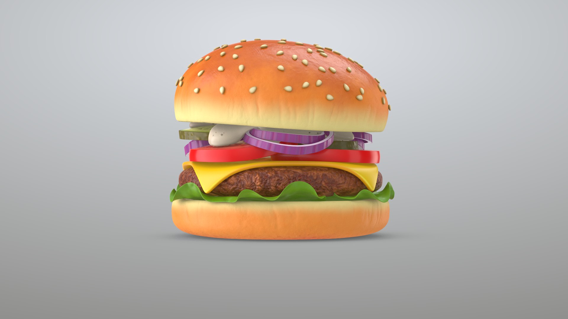 Burger Pbr 3D Model - TurboSquid 1602310
