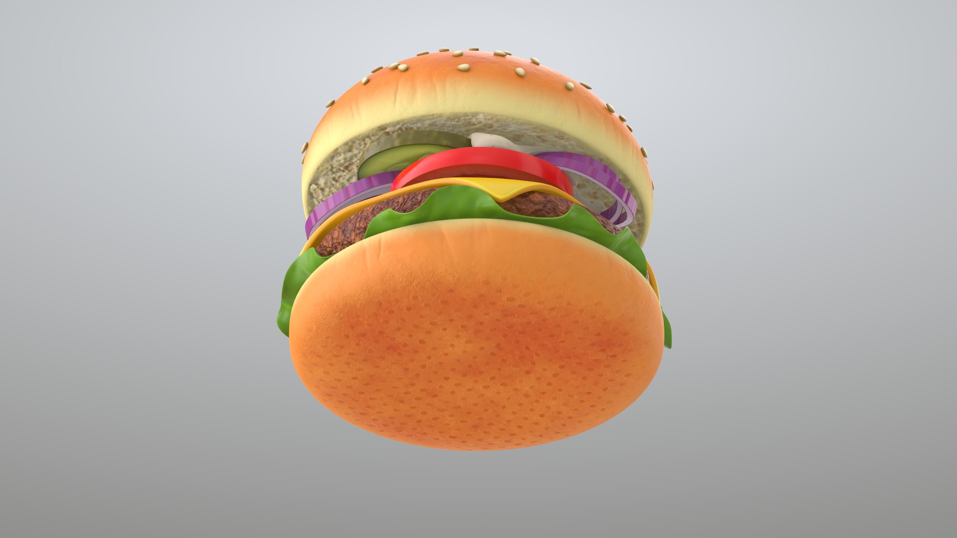 Burger Pbr 3D Model - TurboSquid 1602310