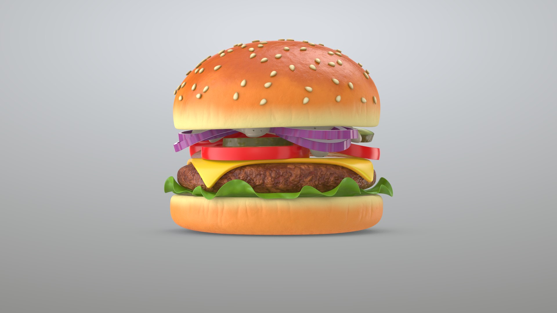 Burger Pbr 3D Model - TurboSquid 1602310
