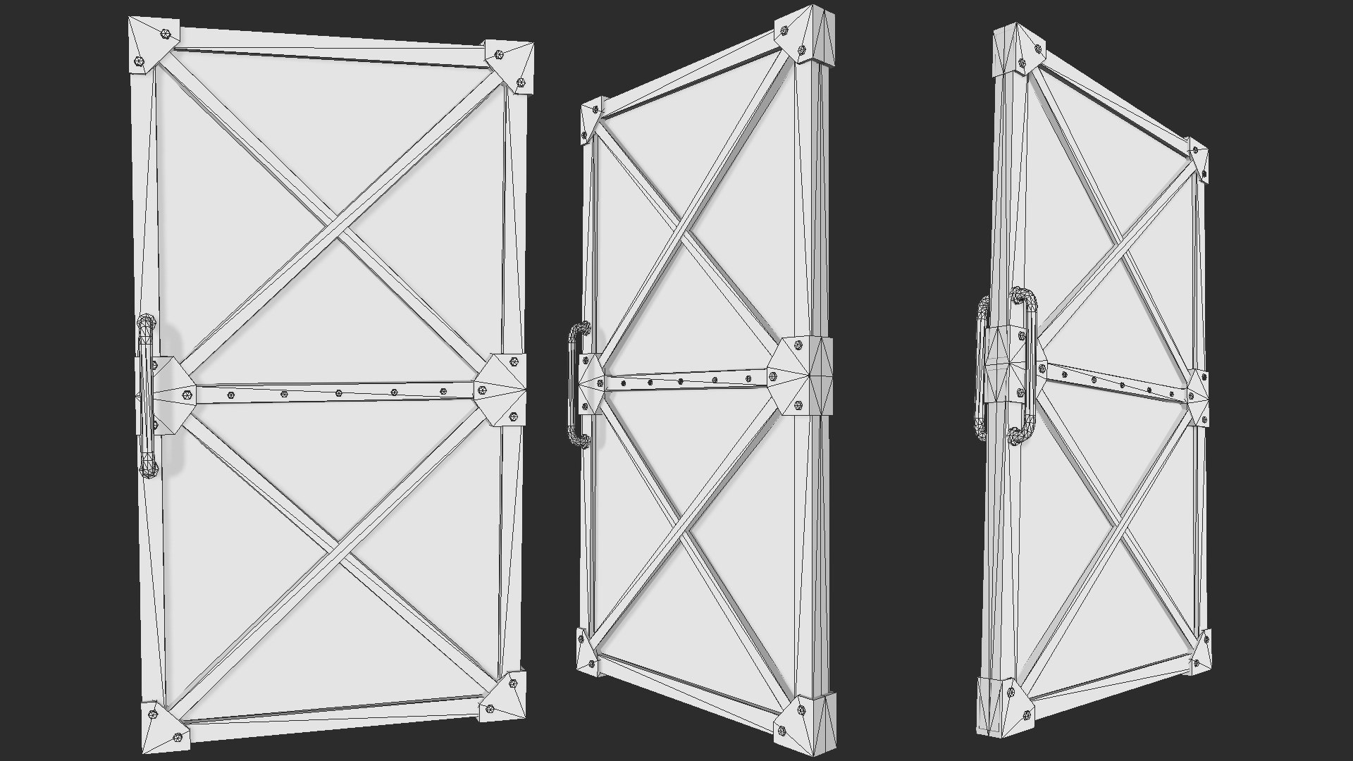 Steel Door 3d Model
