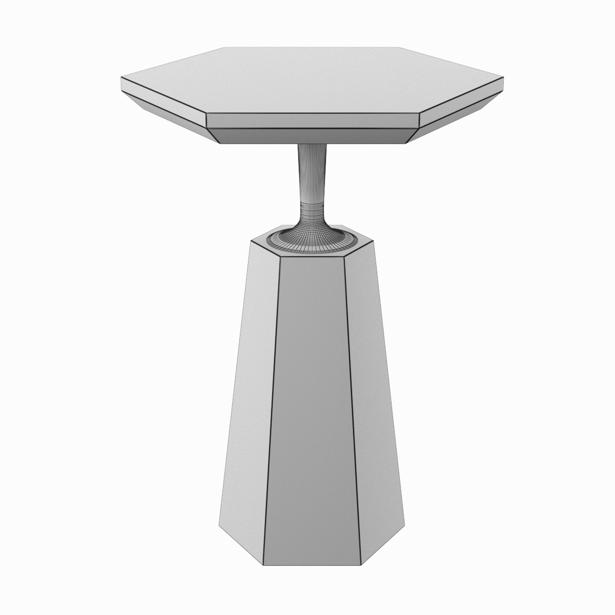 3D hex table - TurboSquid 1411230