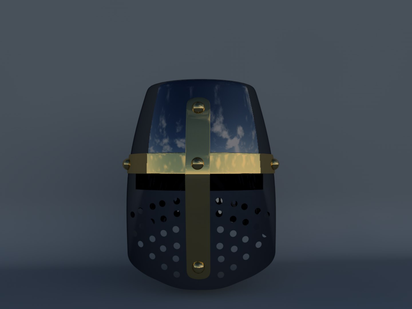 3d model of crusader helmet